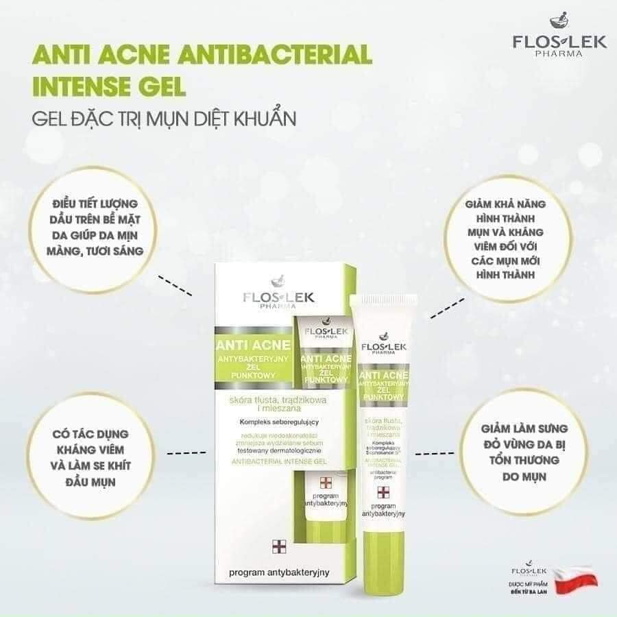 Gel đặc Trị Mụn Diệt Khuẩn Floslek Anti Acne 20ml